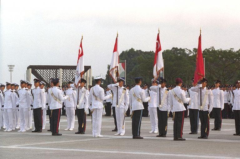 Parade at Officer Cadets Tri-Service Commissioning cum