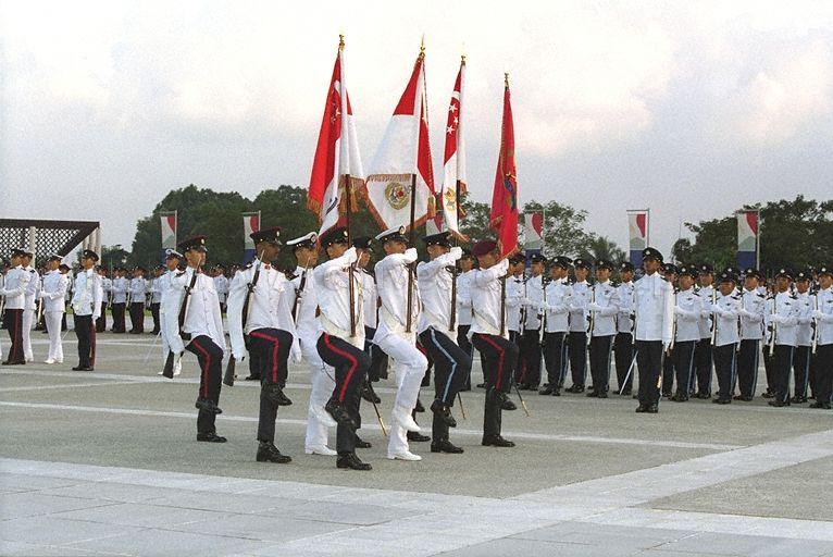 Parade at Officer Cadets Tri-Service Commissioning cum