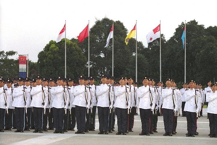 Parade at Officer Cadets Tri-Service Commissioning cum