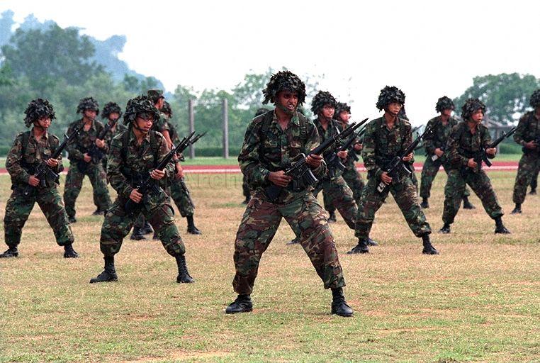 President S R Nathan's visit to Singapore Armed Forces Basic