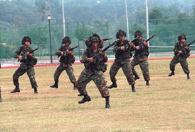 President S R Nathan's visit to Singapore Armed Forces Basic