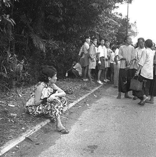 SCENE OF STUDENTS' RIOTS AT THE CHINESE HIGH SCHOOL