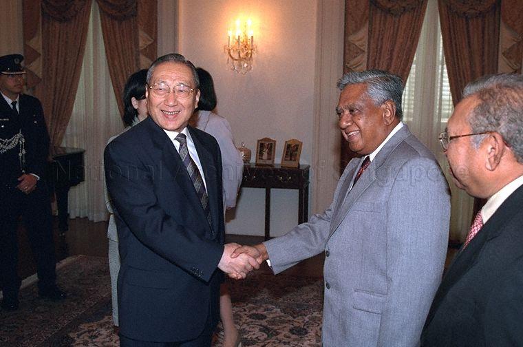 Taken at: Call on President S R Nathan by Vice Premier of