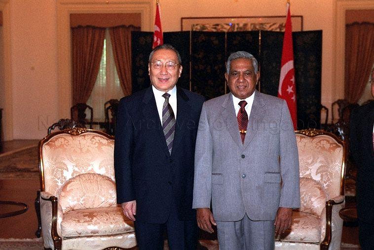 Taken at: Call on President S R Nathan by Vice Premier of