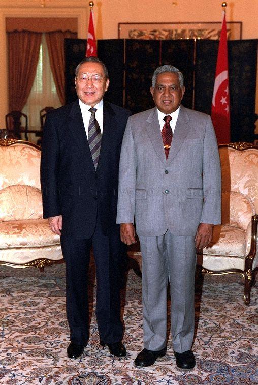 Taken at: Call on President S R Nathan by Vice Premier of