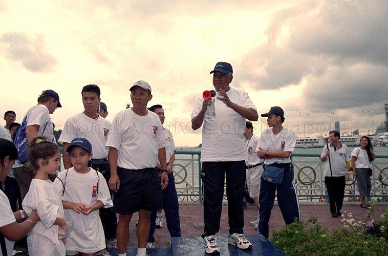 Taken at: 2.5km Sharkathon Walk at Sentosa Pictured: Guest-