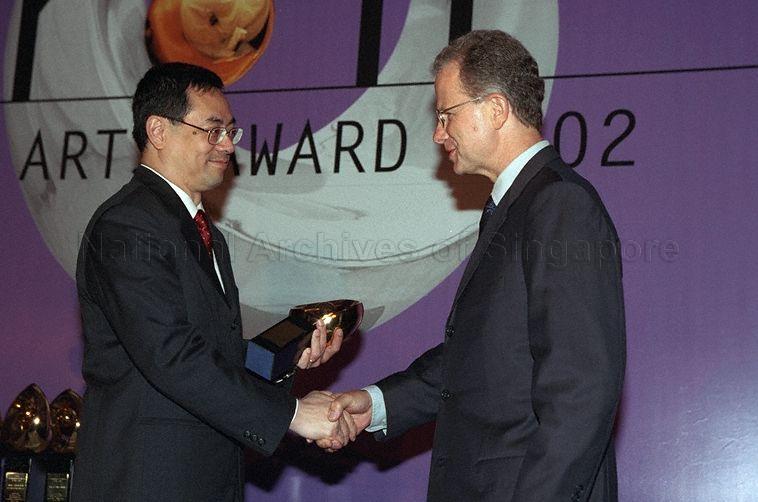 Taken at: Patron Of The Arts Award 2002 presentation