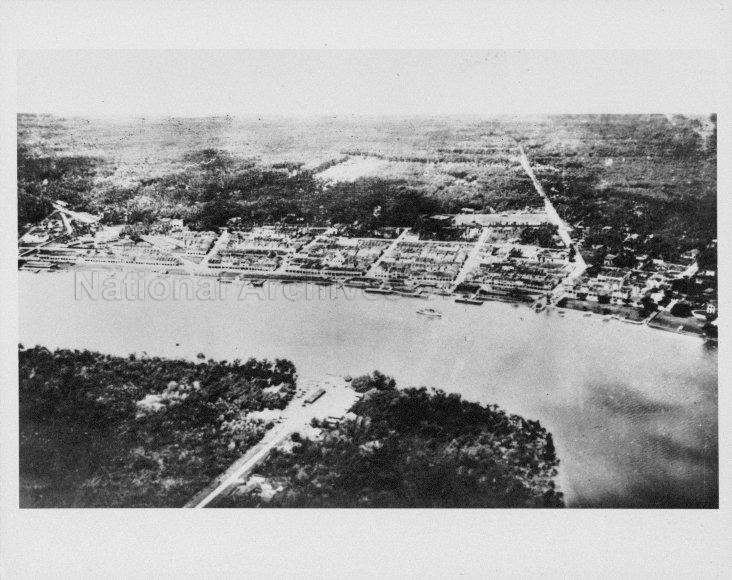 MALAYA. THE MUAR FERRY CROSSING, WHERE THE 45TH INDIAN