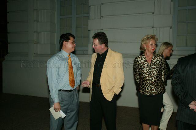 Press Secretary to Senior Minister Stanley Loh (left) with