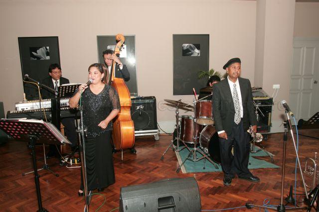 Live band performance to entertain guests at gala dinner on