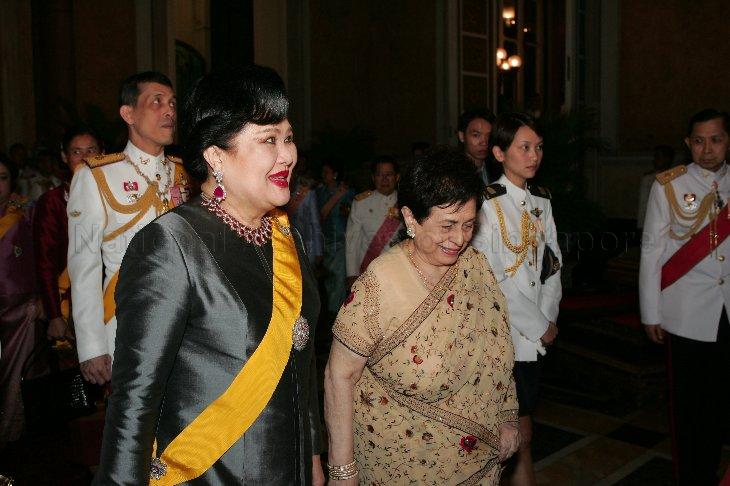 Mrs S R Nathan, who is accompanying President S R Nathan on