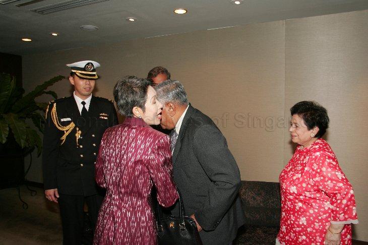 President and Mrs S R Nathan, who are on a five-day state