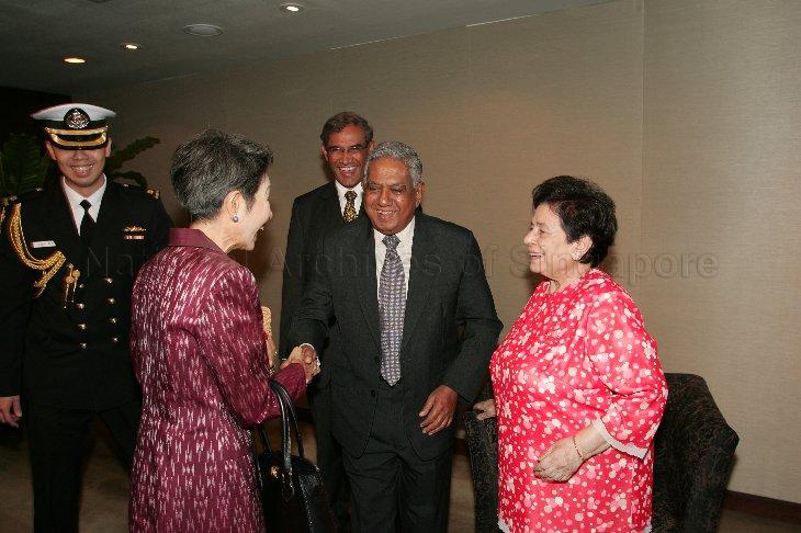 President and Mrs S R Nathan, who are on a five-day state