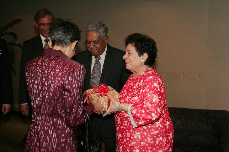 President and Mrs S R Nathan, who are on a five-day state