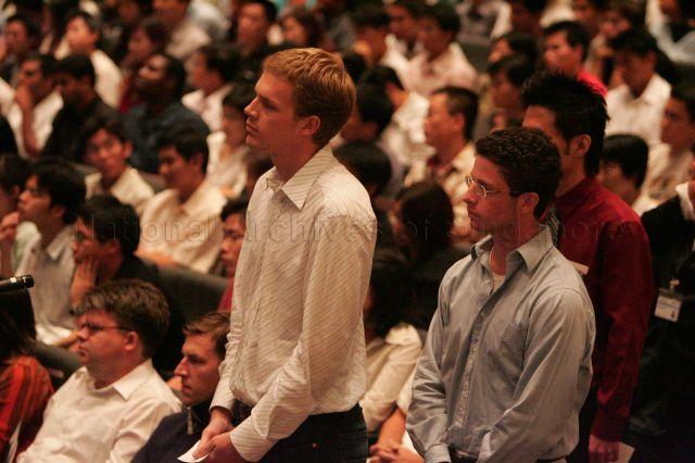 Carl Olen, Swedish student studying at National University