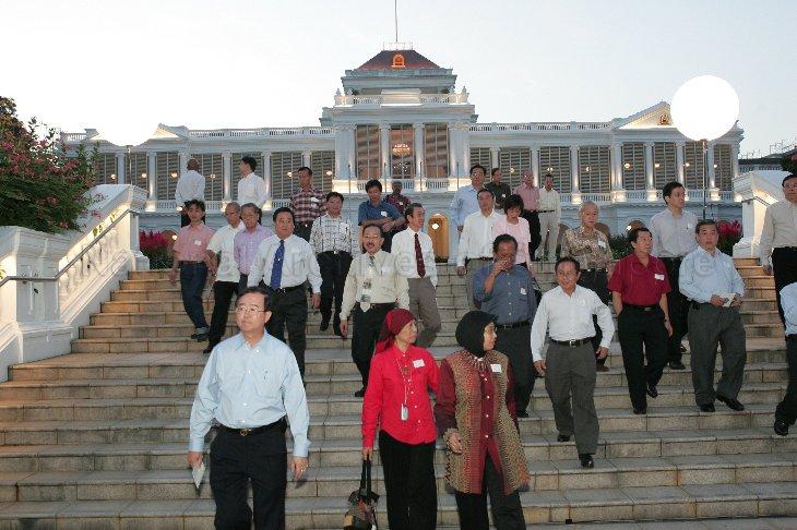 Guests arriving for Chap Goh Mei (fifteenth day of Chinese
