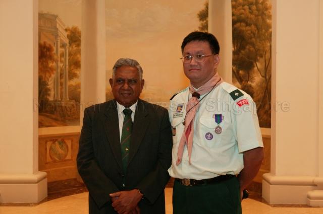 President S R Nathan and Yap Cheng Boon, recipient of Chief