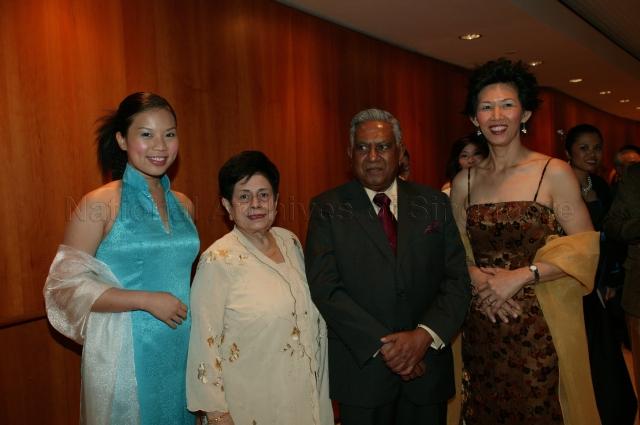 Group photo of President and Mrs S R Nathan with guests at