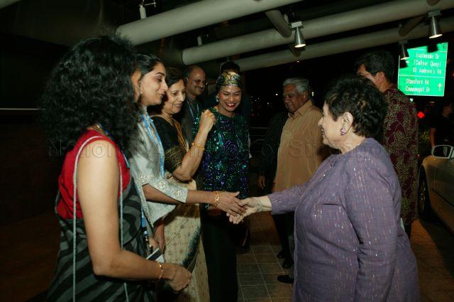 Mrs S R Nathan, who is Guest of Honour at the charity Hindi