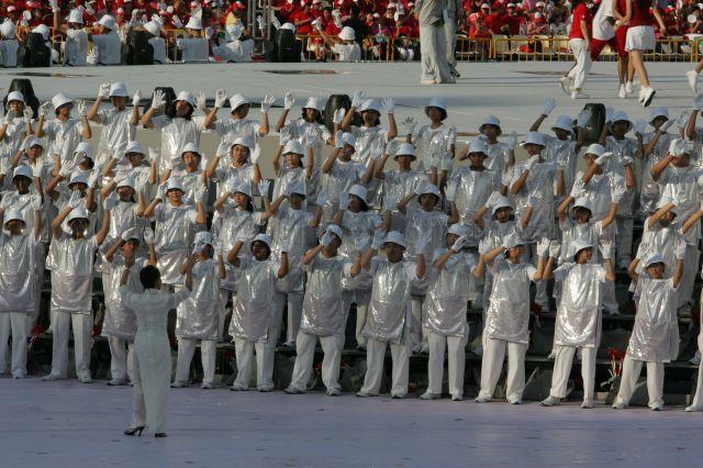 View of parade performance