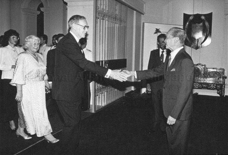 Governor-General of Australia Sir Ninian Stephen being