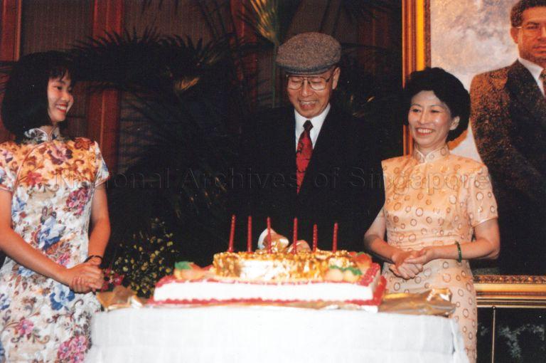 ELAINE, (LEFT), WIFE OF ONG TZE GUAN AND MRS ONG, (RIGHT)
