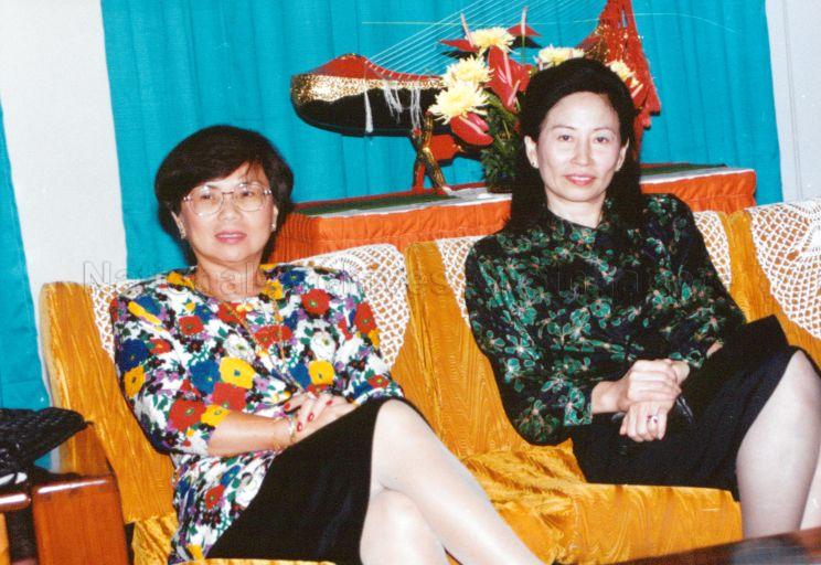 MRS ONG, (RIGHT), WIFE OF DEPUTY PRIME MINISTER ONG TENG
