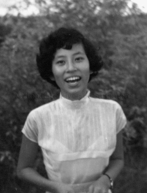 PORTRAIT, 1953. LING SIEW MAY WITH SHORT HAIR