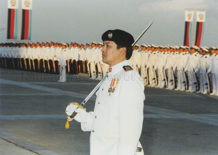 SINGAPORE ARMED FORCES (SAF) DAY PARADE 1997 AT SAFTI