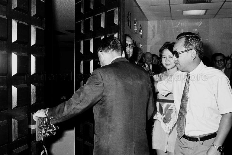 OFFICIAL OPENING OF TAT LEE BANK BY ITS CHAIRMAN GOH TJOEI