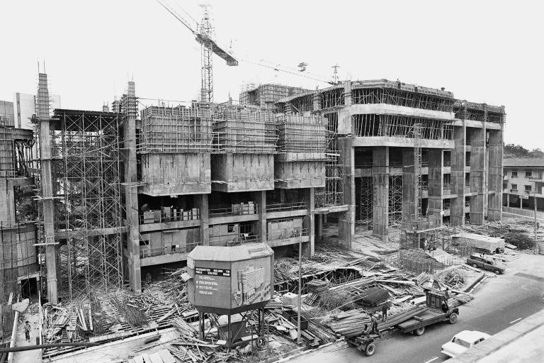 BUILDING OF THE NEW PUBLIC UTILITIES BOARD (PUB) BUILDING AT