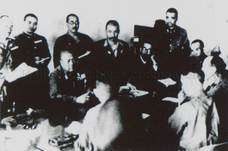 THE SURRENDERING CEREMONY ON 15TH FEBRUARY 1942 (THE BRITISH