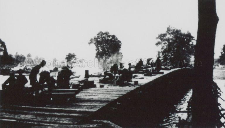 JAPANESE OCCUPATION OF SYONAN-TO - PRISONERS-OF-WAR AT WORK