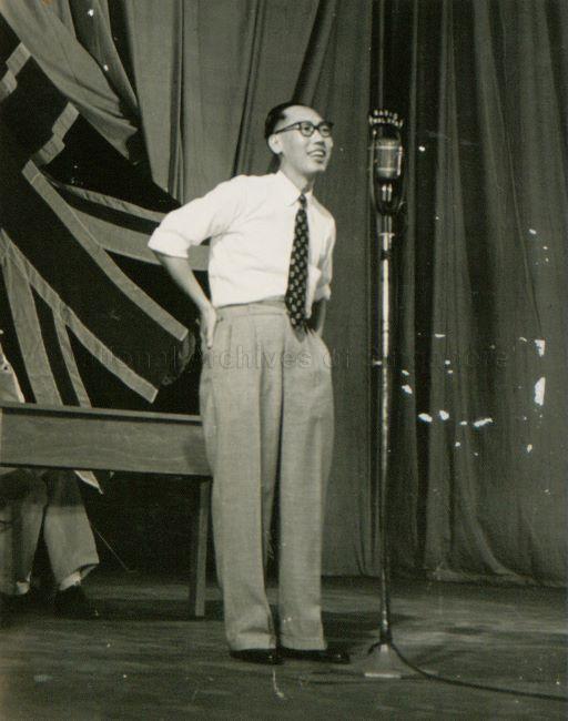 C C Tan, founding member of Progressive Party speaking at