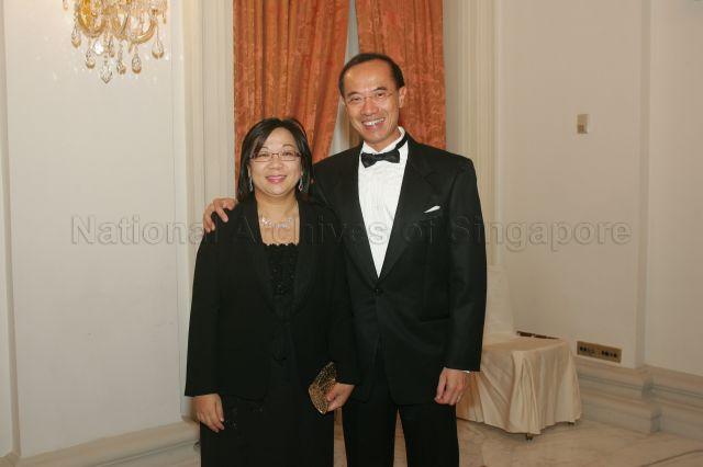 Minister for Foreign Affairs George Yeo and his wife Mrs