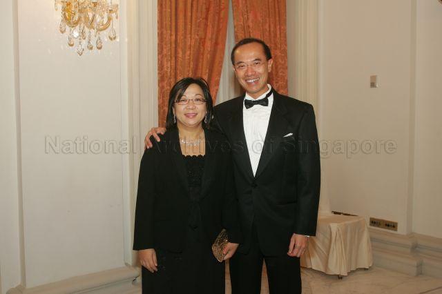 Minister for Foreign Affairs George Yeo and his wife Mrs