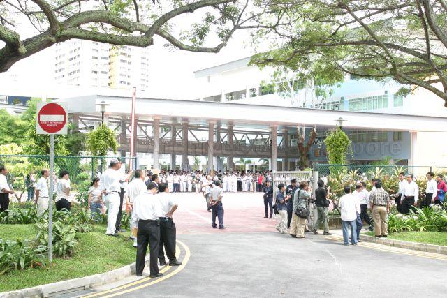 Taken at: Nomination centre at Bedok View Secondary School,