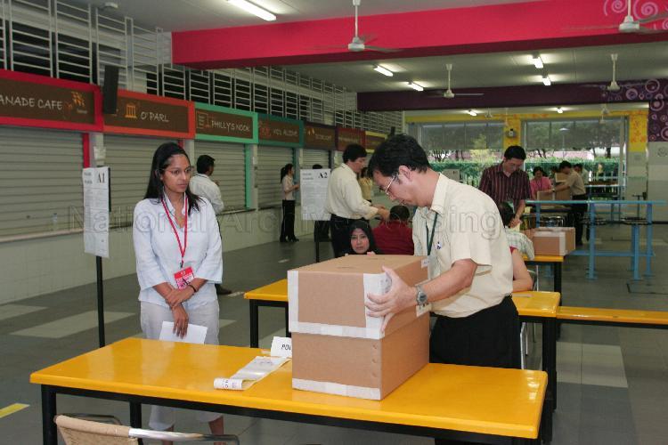 Sealing of ballot boxes witnessed by election agent before