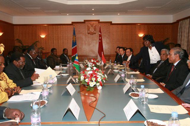 Taken at: Four-eye meeting with President of Namibia
