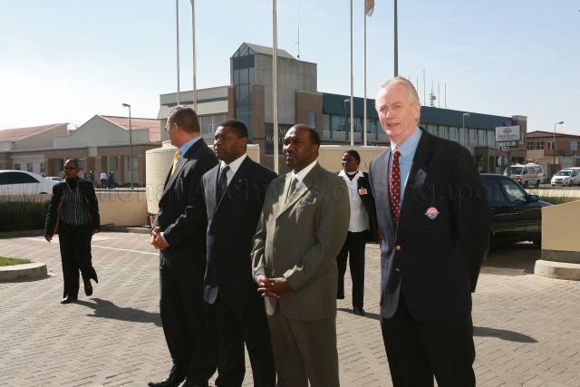 Taken at: Arrival at Walvis Bay during President S R Nathan'