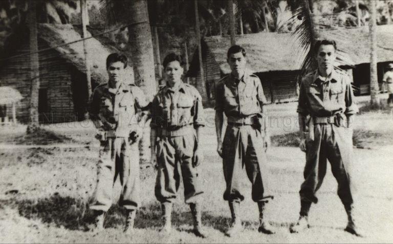 MEMBERS OF FORCE 136 TRAINING IN CEYLON. DATED 1942-1943.
