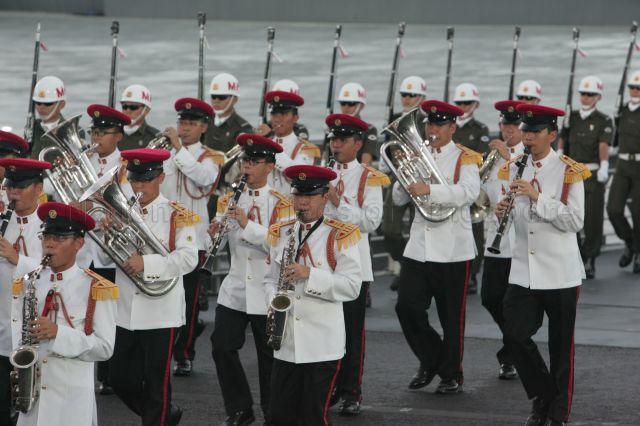National Day Parade 2008 at Marina Bay - Performance by the
