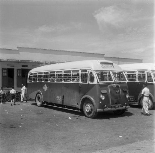 A TAI LYE BUS SERVICE VULCAN AT A BUS STATION IN MALACCA