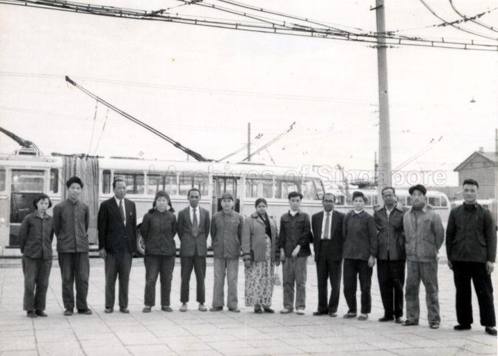 Photo shows Mr C V Devan Nair, President of the National