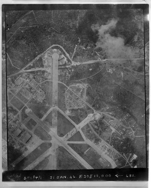 Aerial photo showing the southern half of RAF Tengah