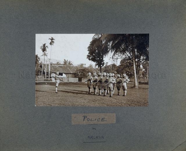 MALAYA AND THE MALAYAN POLICE: PICTURE SHOWS SIKH POLICEMEN