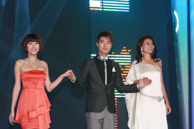 MediaCorp TV artistes on stage during Star Awards at