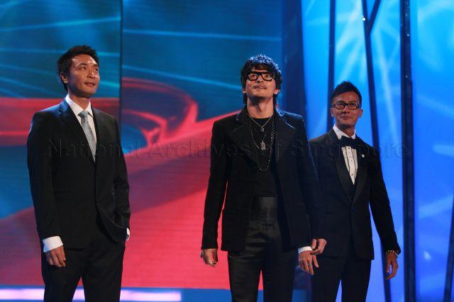 MediaCorp TV artistes on stage during Star Awards at