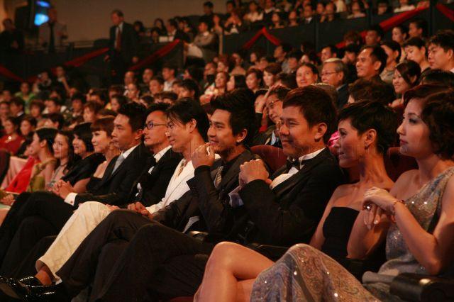 MediaCorp TV artistes attending Star Awards at MediaCorp TV