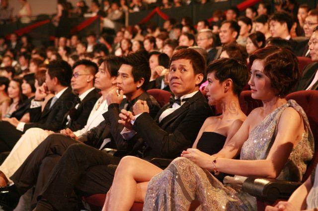 MediaCorp TV artistes attending Star Awards at MediaCorp TV